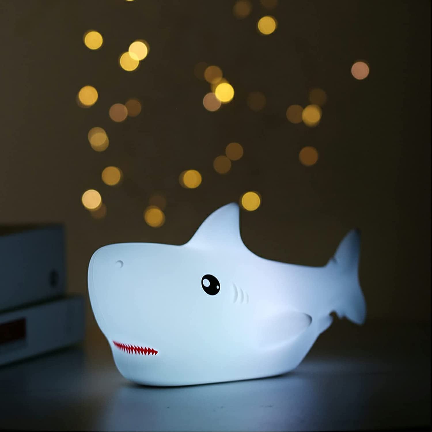 TRIPRO Shark Silicone Nursery Night Light Room Decor Desk Lamp Toys ...