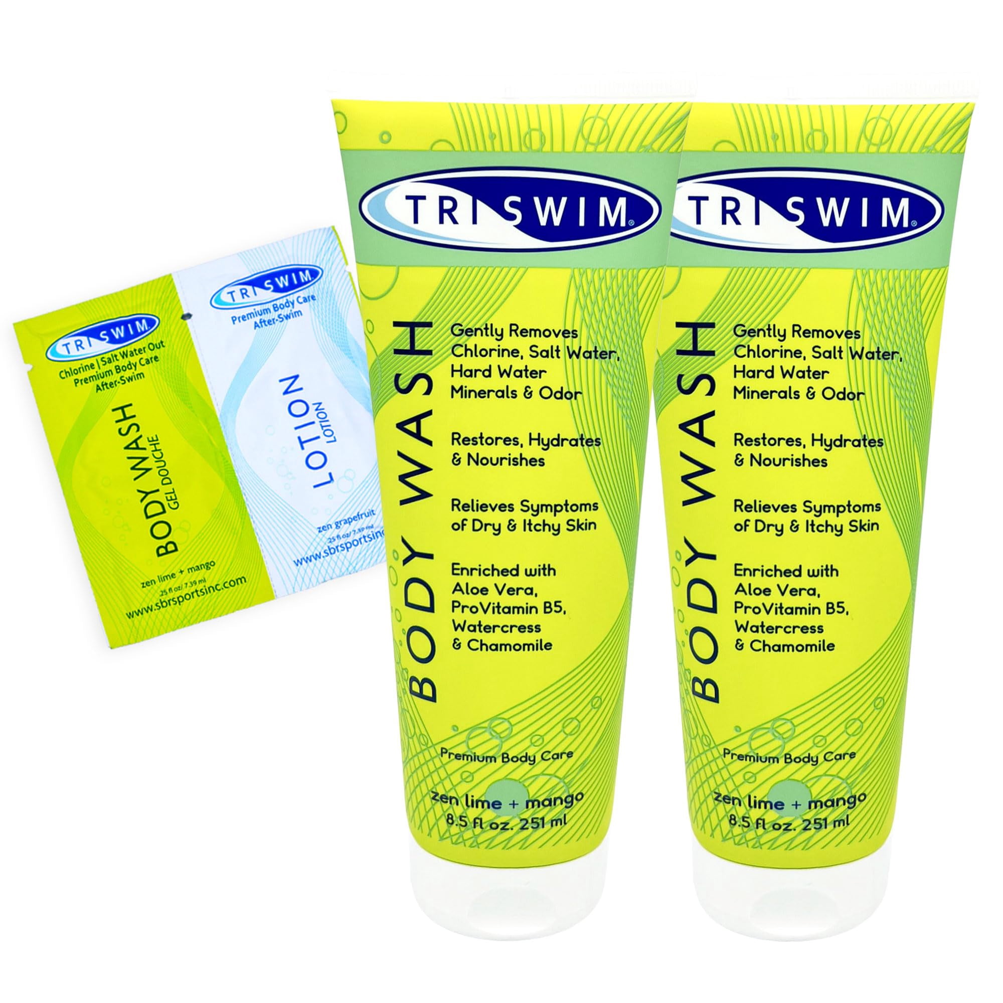 TRISWIM After Swim Chlorine MZF22 Body Wash | Enriched Watercress and ...