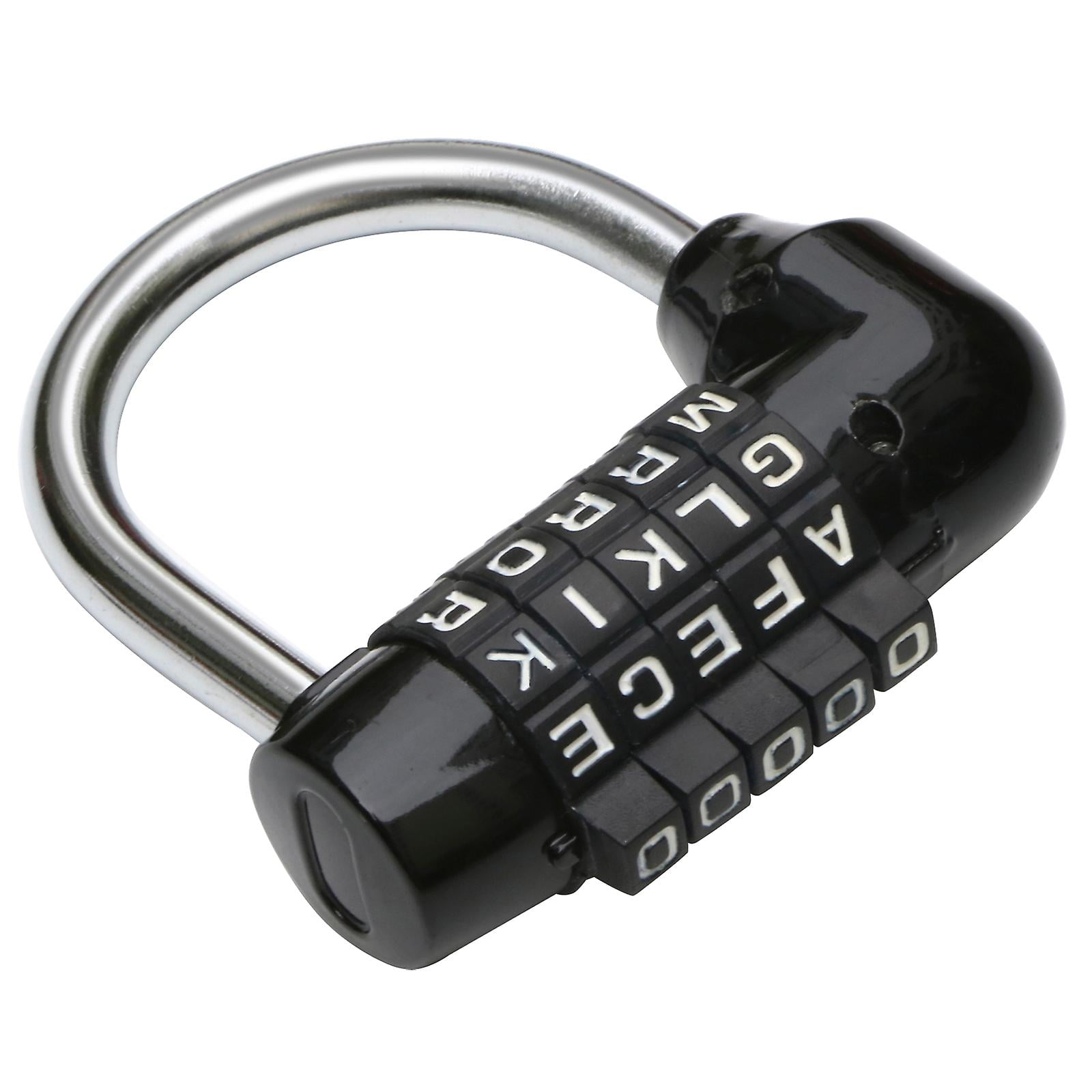 TRIXES 5-Letter Combination Padlock Black - Walmart.com