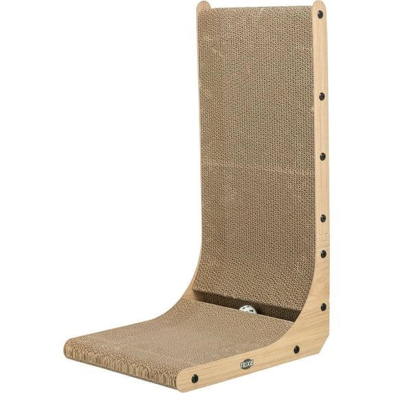 TRIXIE 25.6" L-Shaped Cat Scratching Board with Catnip & Silvervine ...