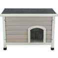 TRIXIE Classic Elevated Weatherproof Cat House, 2 Cover Openings, Indoor-Outdoor Cat Home ...