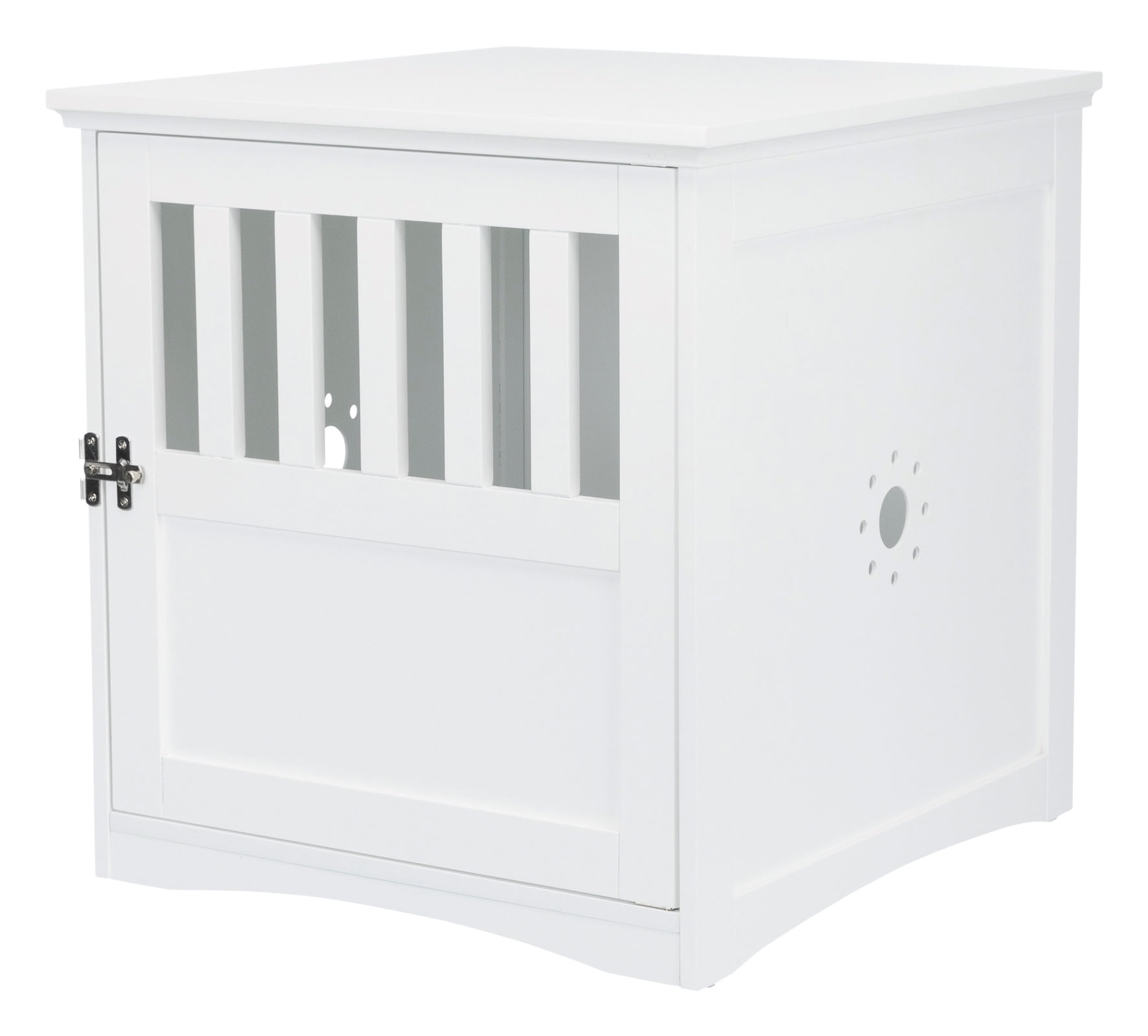 TRIXIE Furniture Style 1-Door Wooden Indoor Crate for Dogs, White ...