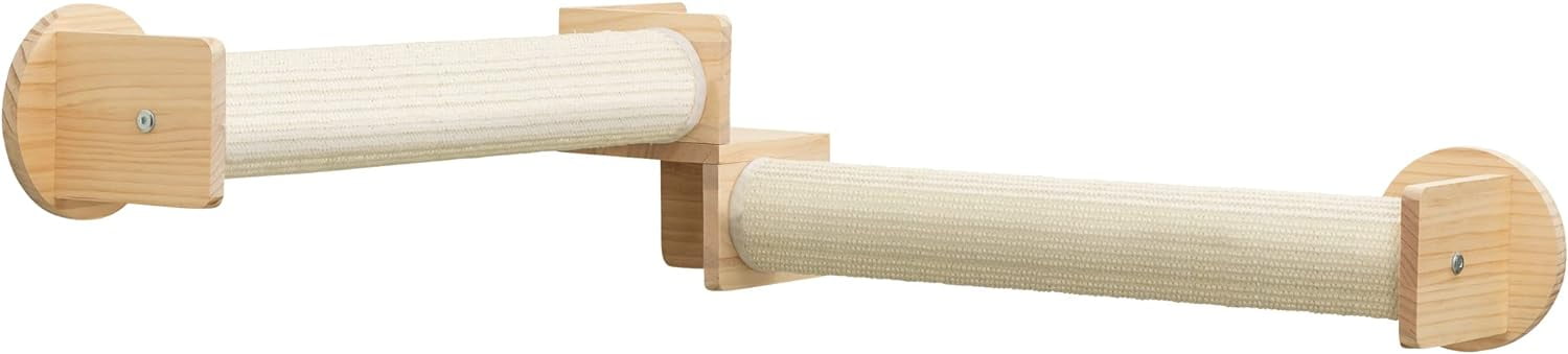 TRIXIE Wall Set 5, Indoor Wall Mounted Cat Climbing System, 2 Sisal ...