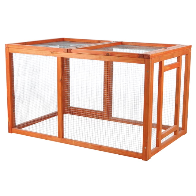 TRIXIE Weatherproof Outdoor Wood & Wire Chicken Run Extension for ...