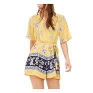 No Boundaries Juniors Ruffle Walk Through Maxi Romper, Sizes XS-XXXL ...