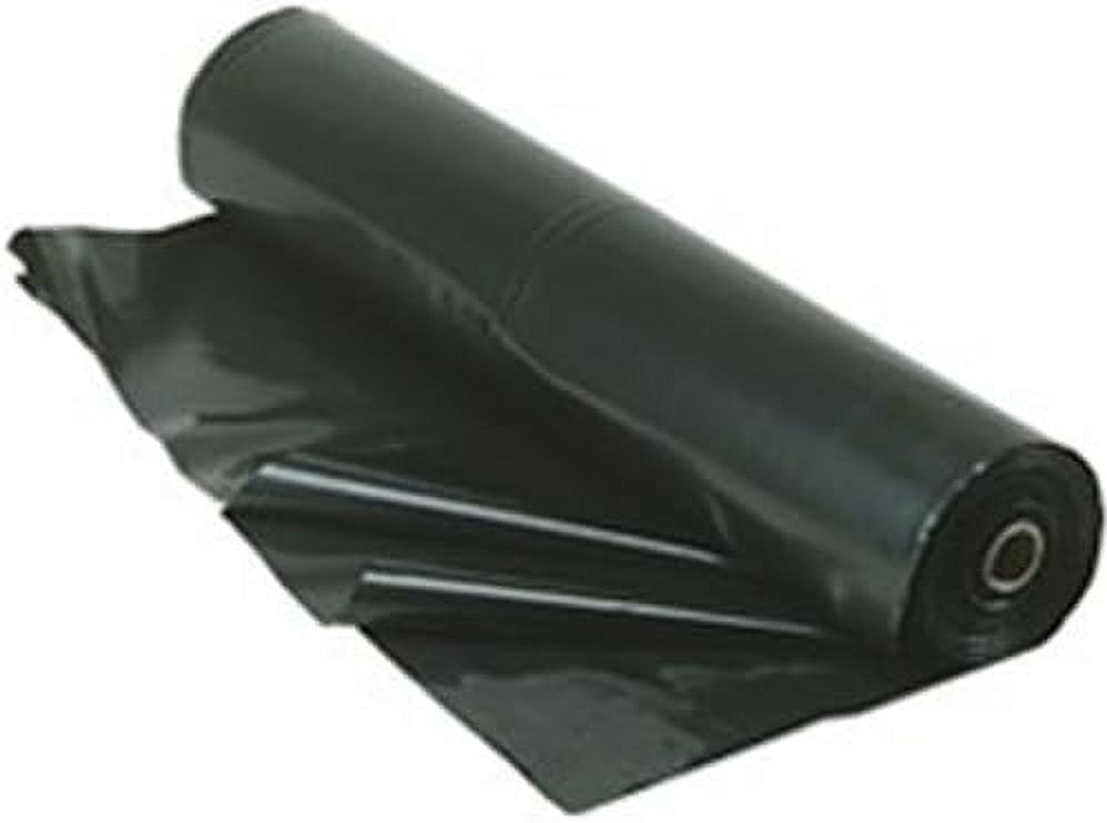 TRM 412B 12' x 100 Weather-All 4 Mil Black Poly Plastic Sheeting ...
