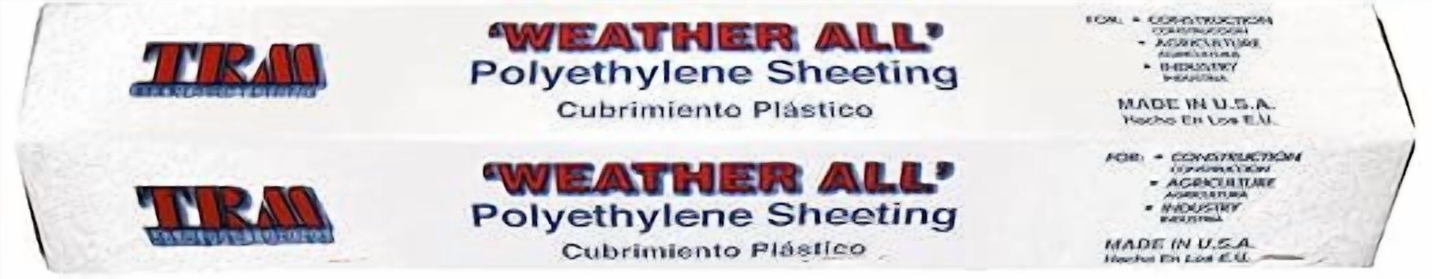 TRM Manufacturing FR610 Weatherall 6 Mil Flame Retardant Clear Poly ...