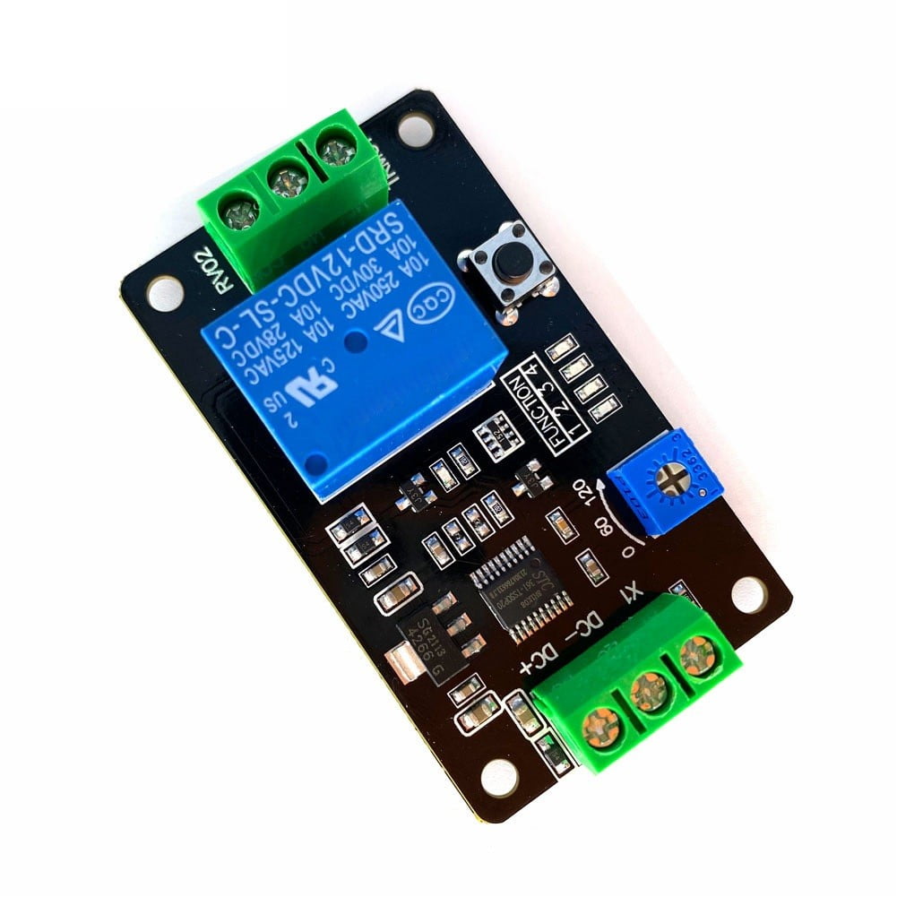 TRM01 Delay Timer Relay Self Locking On-Off Switch Trigger Module DC 5V 12V, 12V for Adjustable ...