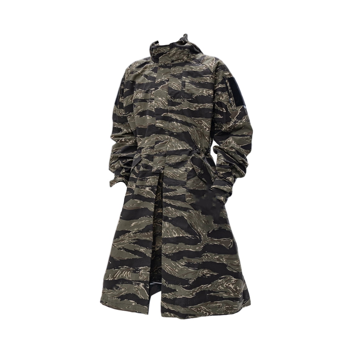TRN BAC Industrial Combat Robe, A-Line Loose Fit Tactical Long Trench ...