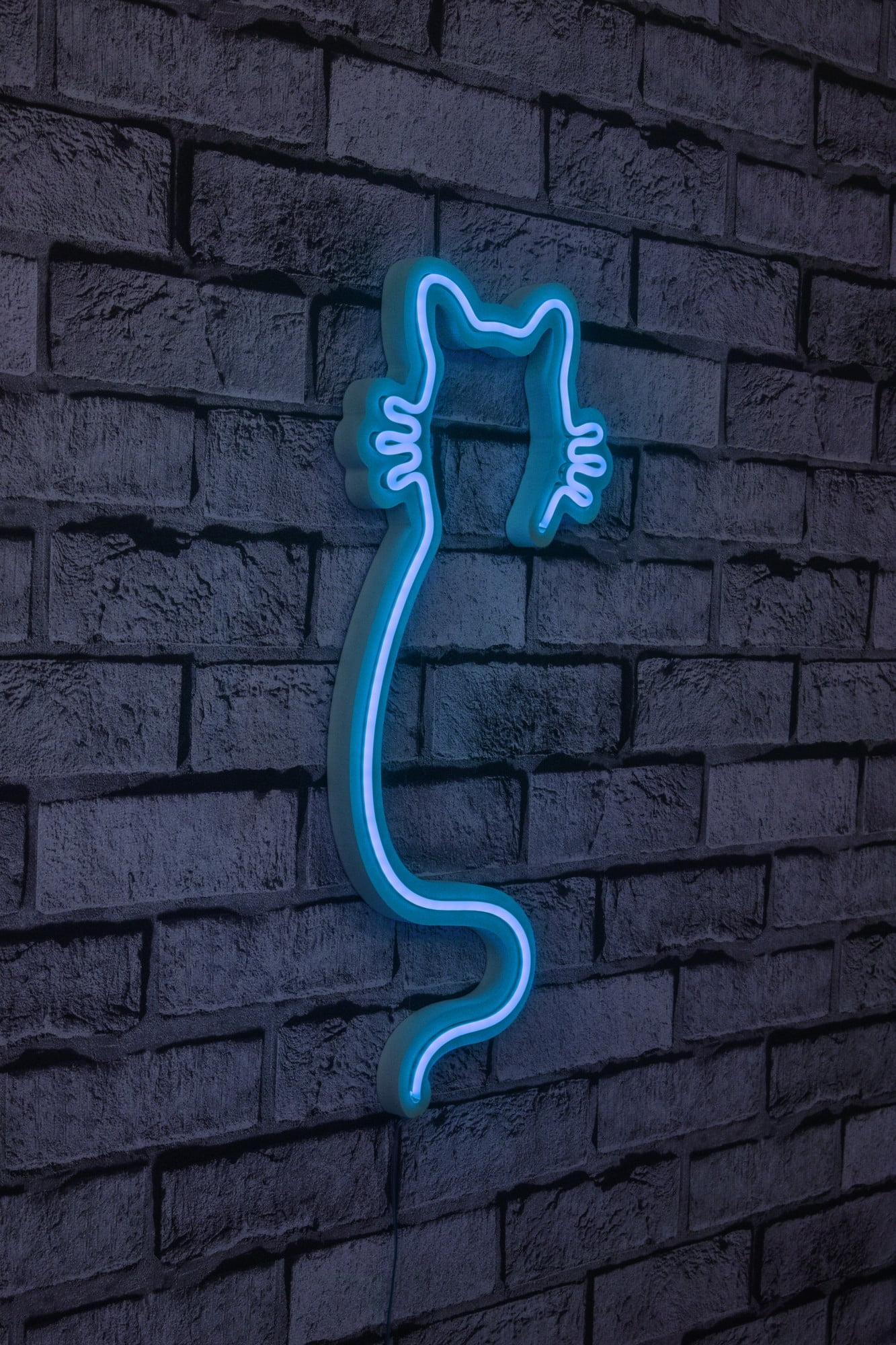 TRNDY Cat Neon Light, 9 in x 19 in Electric Glow Cat LED Sign for Party ...