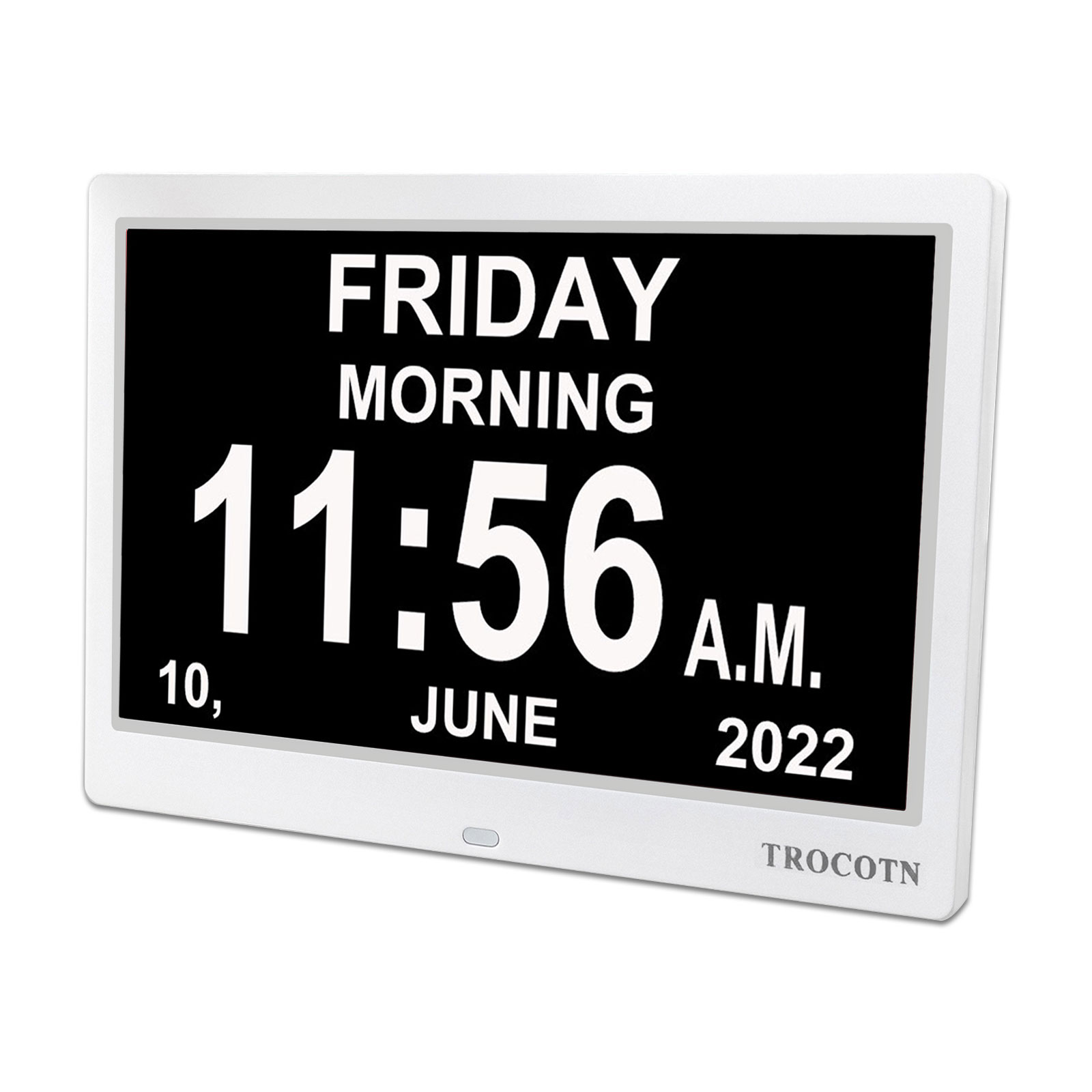 Kadams Digital 10 Display Large Wall Clock Dual Smart Alarm Clock Indoor Temperature