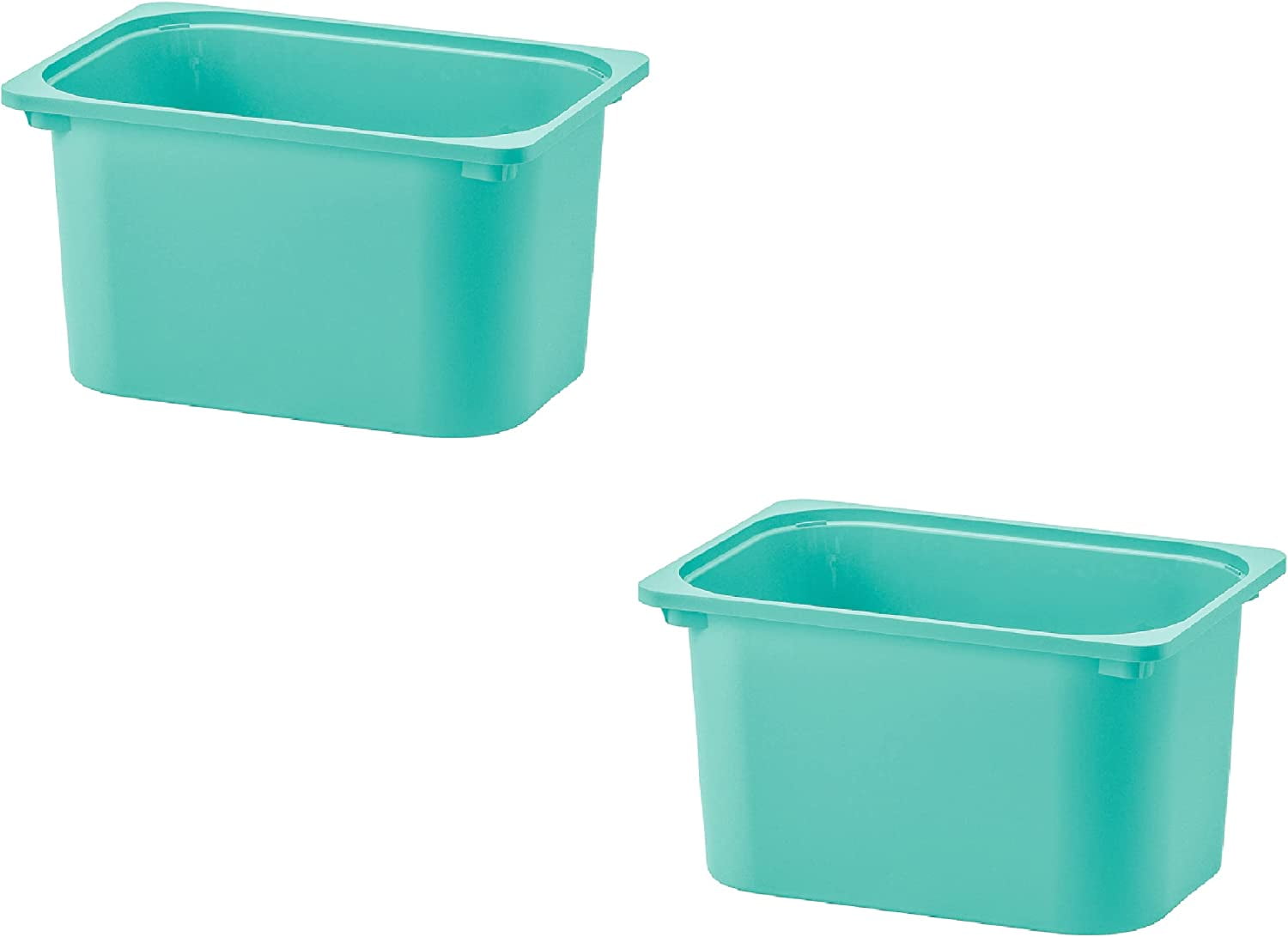 TROFAST Storage Box, Turquoise, 16 ½x11 ¾x9 " Stackable Open Containers ...