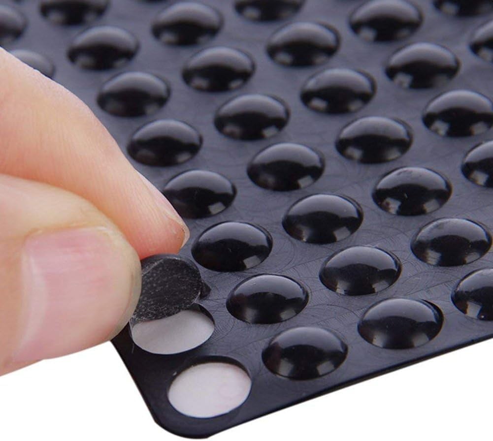 TROFFLLY 100 Pcs Cabinet Door Bumpers Clear Rubber Stoppers Bumpers ...