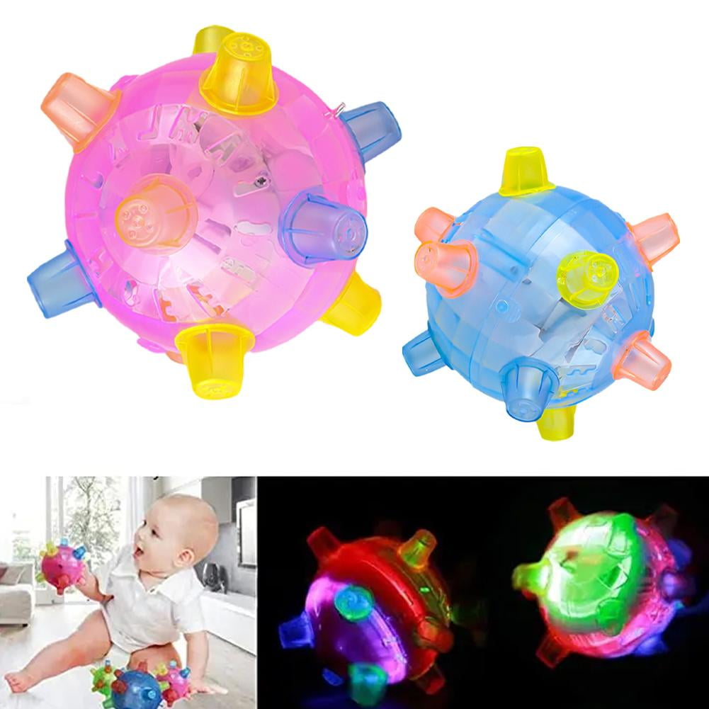 TROGN Jumping Activation Ball For Dogs Pet Toy Rubber Elastic Flashing ...