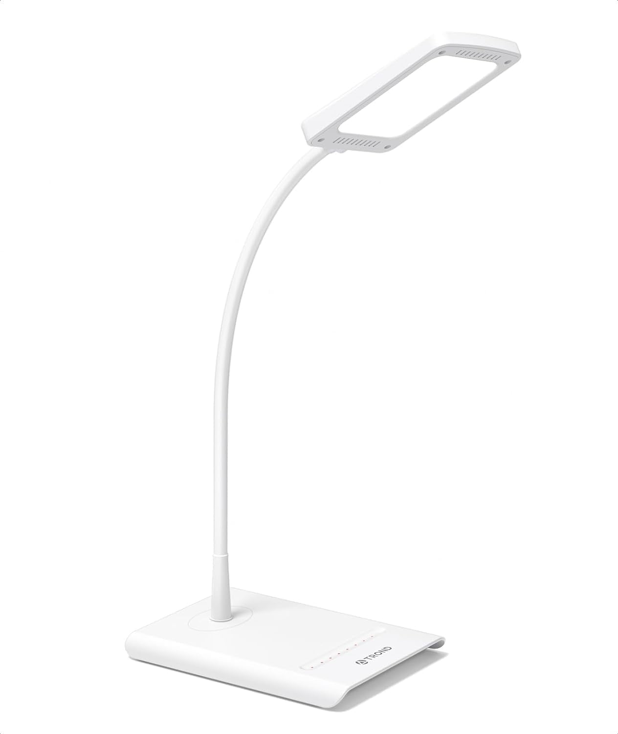 TROND LED Desk Lamp 3 Color Modes 7 Brightness, Dimmable Table Lamp ...