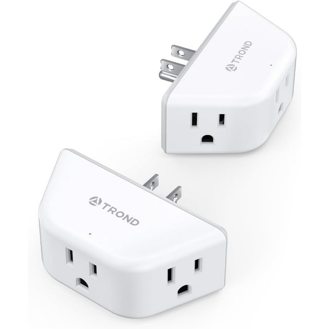TROND Multi Plug Outlet Extender 2 Pack, Electrical Wall Outlet ...