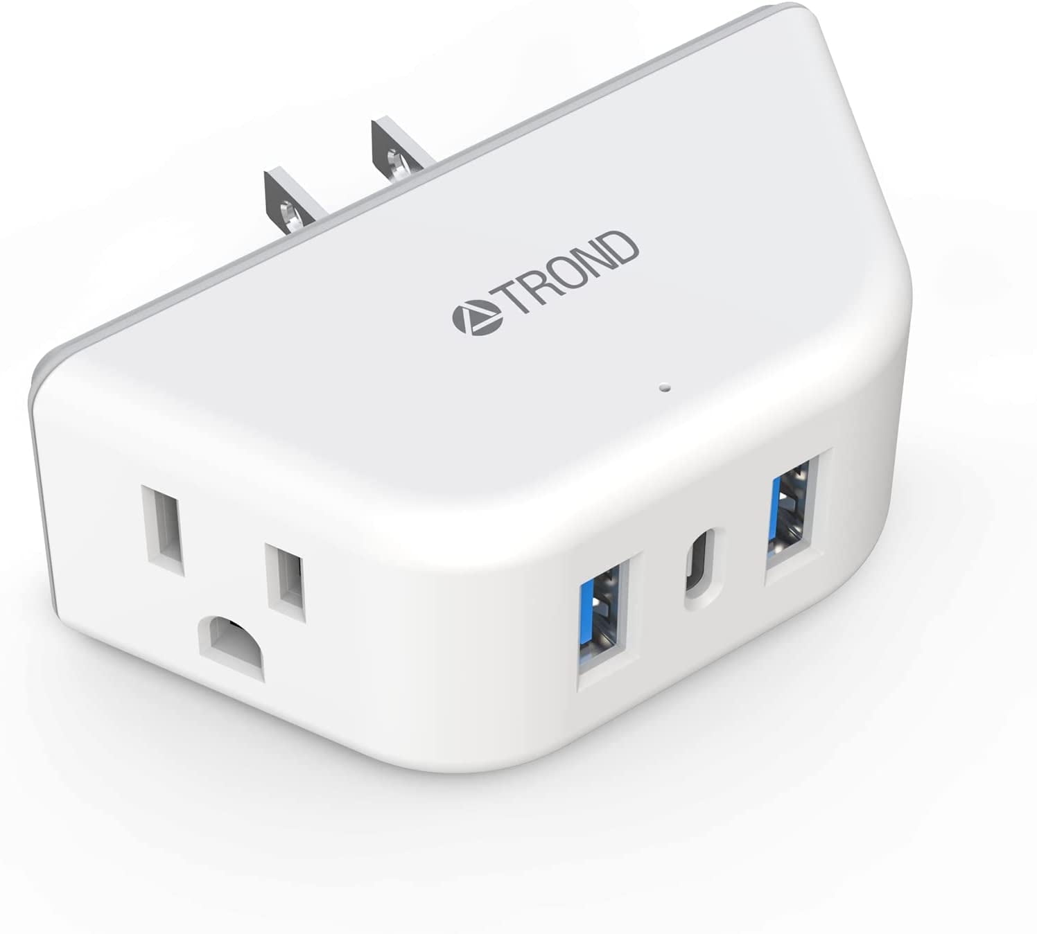 TROND Wall Plug with USB C, Outlet Extender with 2 AC Sockets, 3 USB ...
