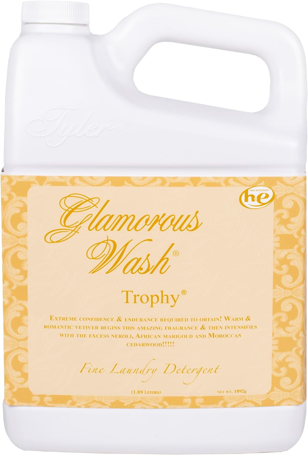 TROPHY Glamorous Wash 64 oz Half Gallon Fine Laundry Detergent by Tyler ...
