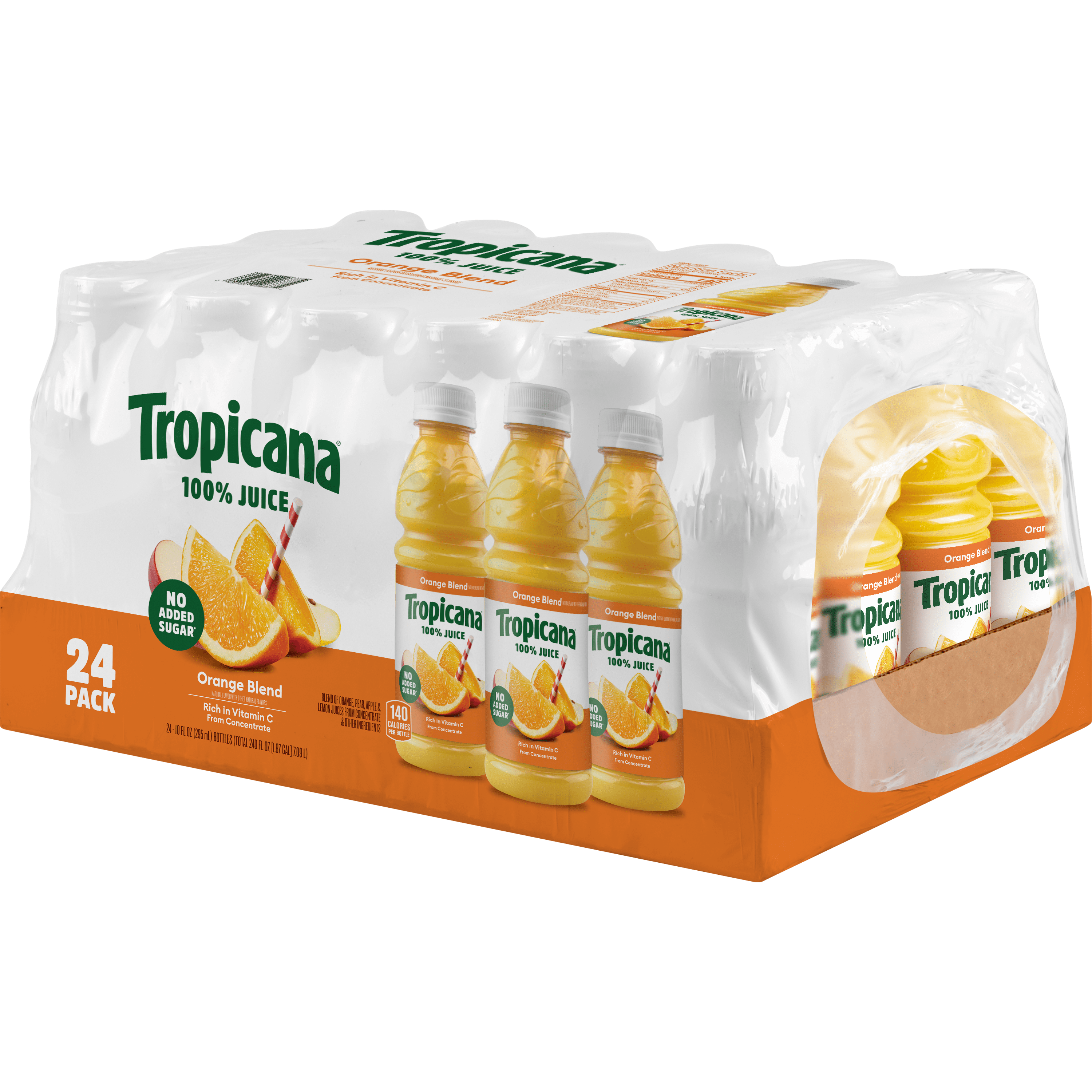 TROPICANA AMBIENT ORANGE JUICE BLEND PL 10OZ 24Px1C - Walmart.com