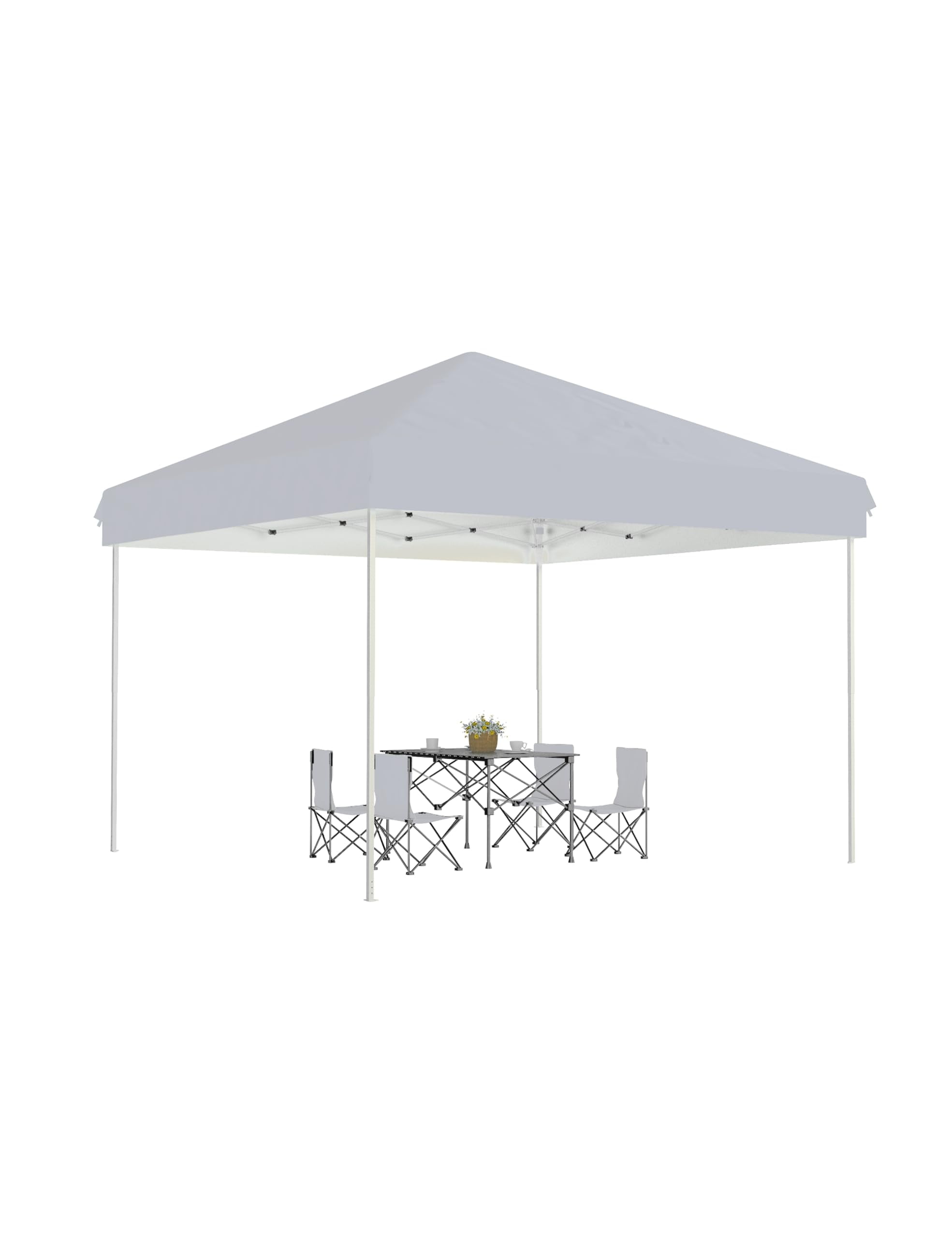TROPOW 10x10 Pop Up Canopy - Outdoor Canopy Tent with Portable Roller ...