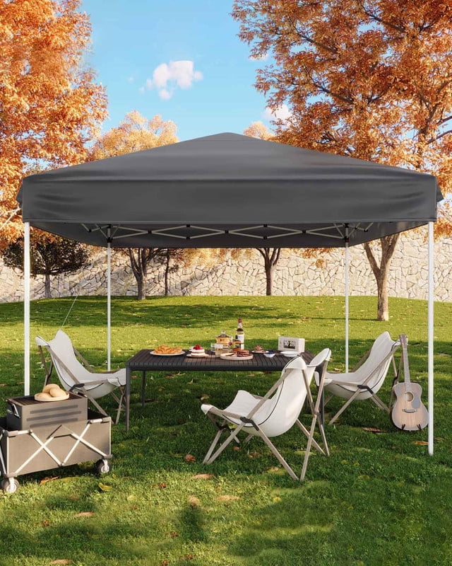 TROPOW 10x10 Pop Up Canopy Tent, Outdoor Tent with 3 Adjustable Height ...