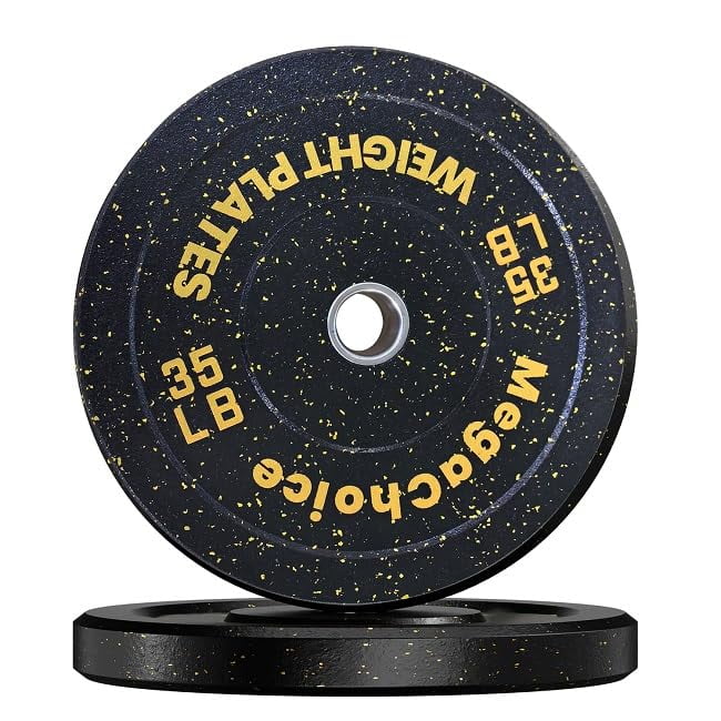 TROPOW 2PCS Rubber Bumper Plate,Weight Plate 15-45lb, Barbell Weight ...