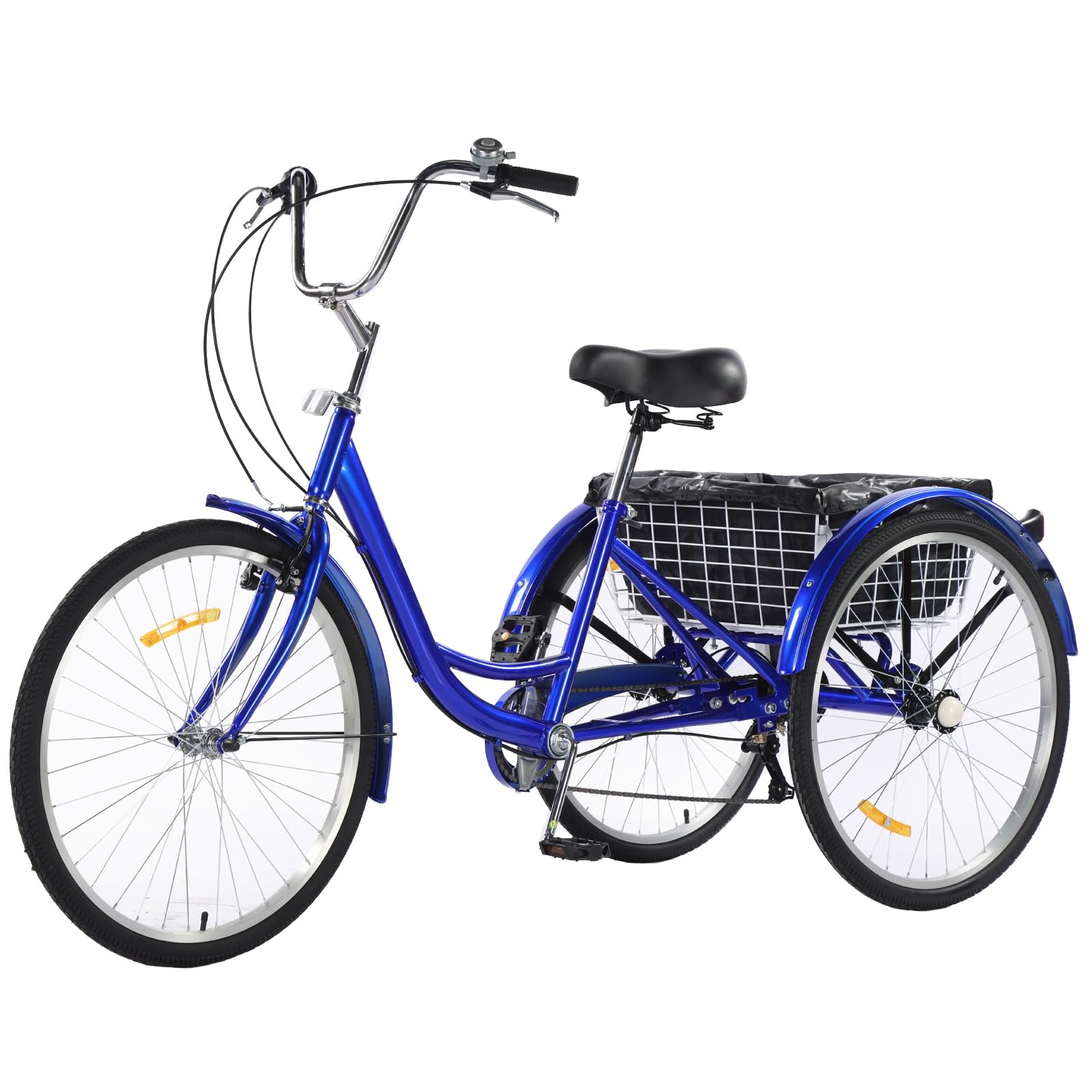 TROPOW 3 Wheel Bikes for Adults, 7 Speed Tricycles for Adults with Dual ...