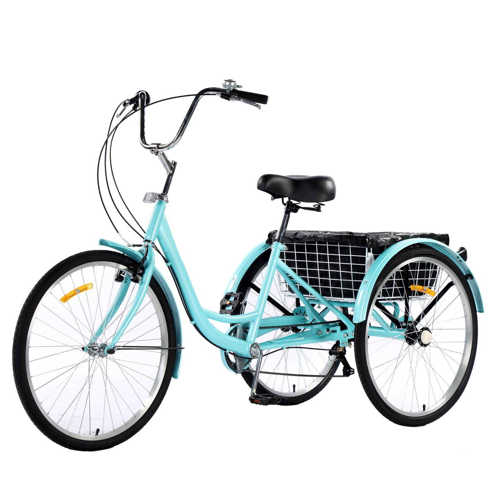 TROPOW 3 Wheel Bikes for Adults, 7 Speed Tricycles for Adults with Dual ...