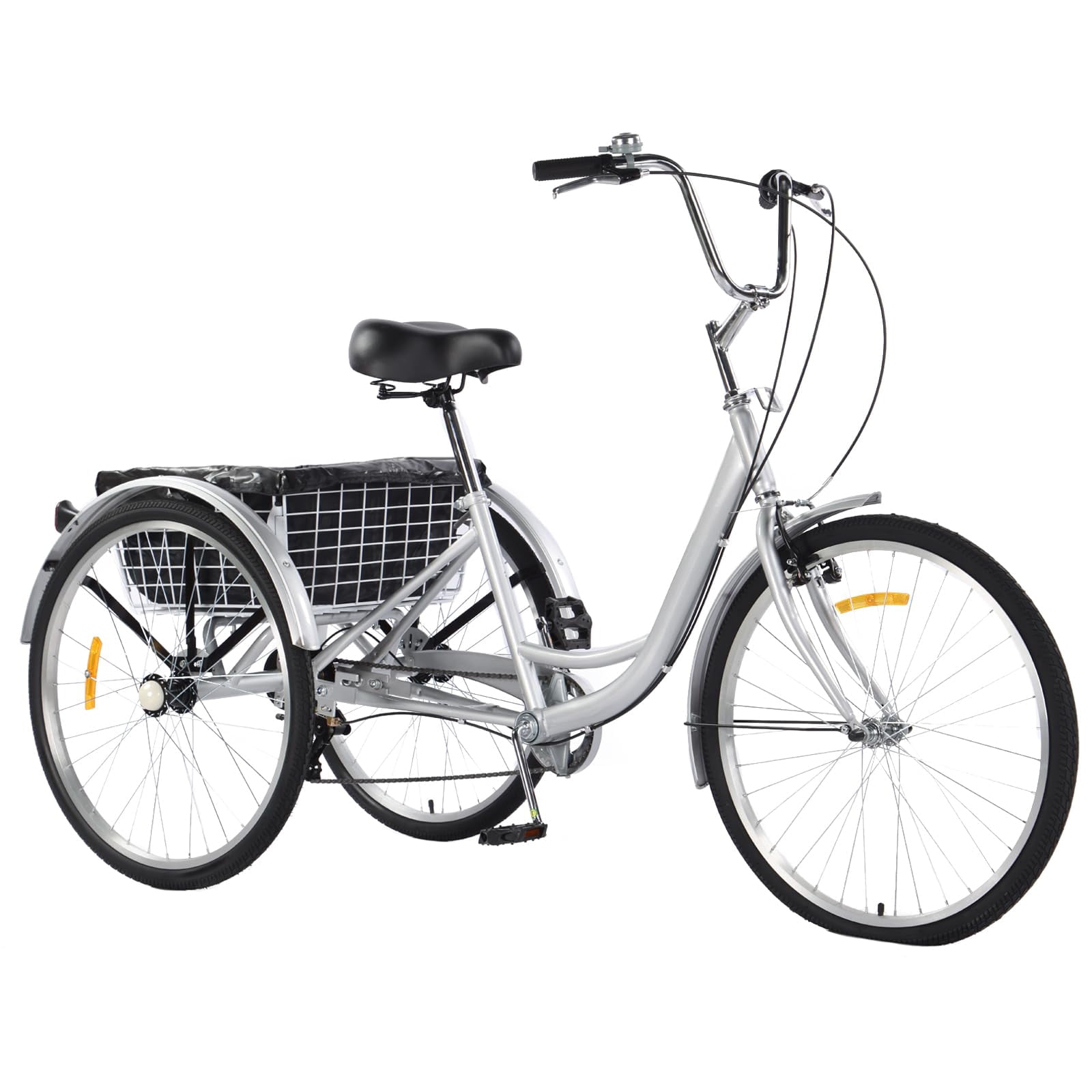 TROPOW 3 Wheel Bikes for Adults, 7 Speed Tricycles for Adults with Dual ...
