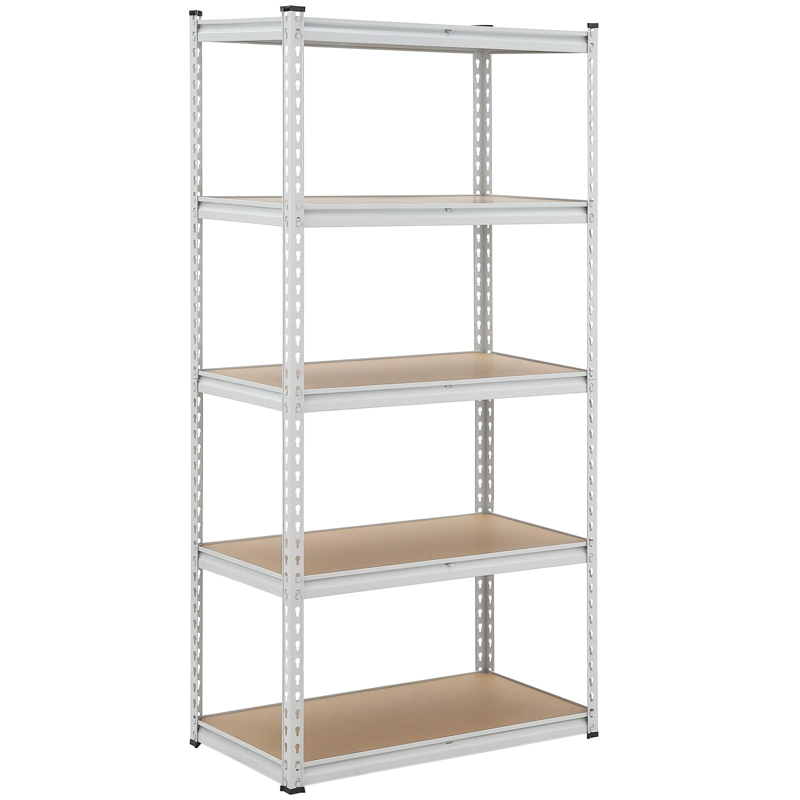 TROPOW 5-Tier Utility Shelves, 71" Metal Garage Storage Shelves Unit ...