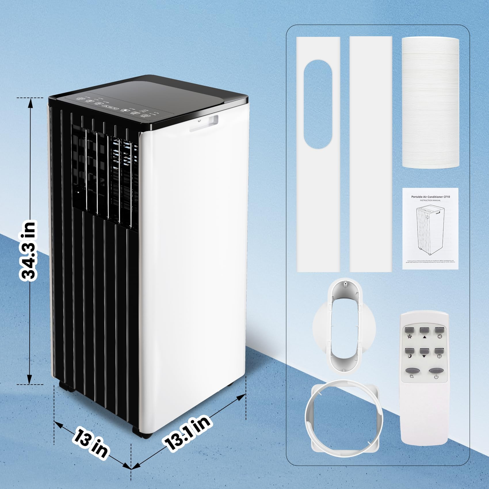 TROPOW 8000 Btu Portable Air Conditioner, 115v Air Conditioner Portable For Rooms Up To 350 Sq ...