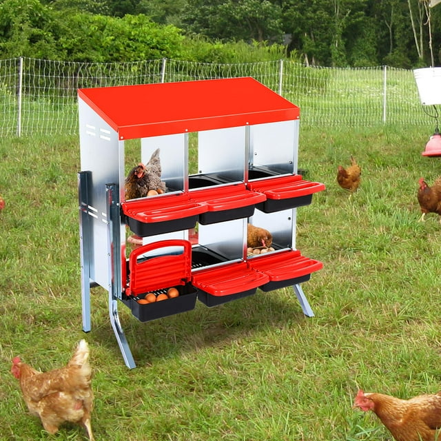 TROPOW CuisinSmart Nesting Boxes for Chickens, 6/8/10-Holes Chicken ...