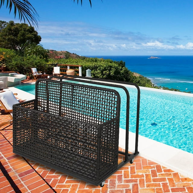 TROPOW Double Layer Pool Float Storage Organizer, Waterproof Float ...