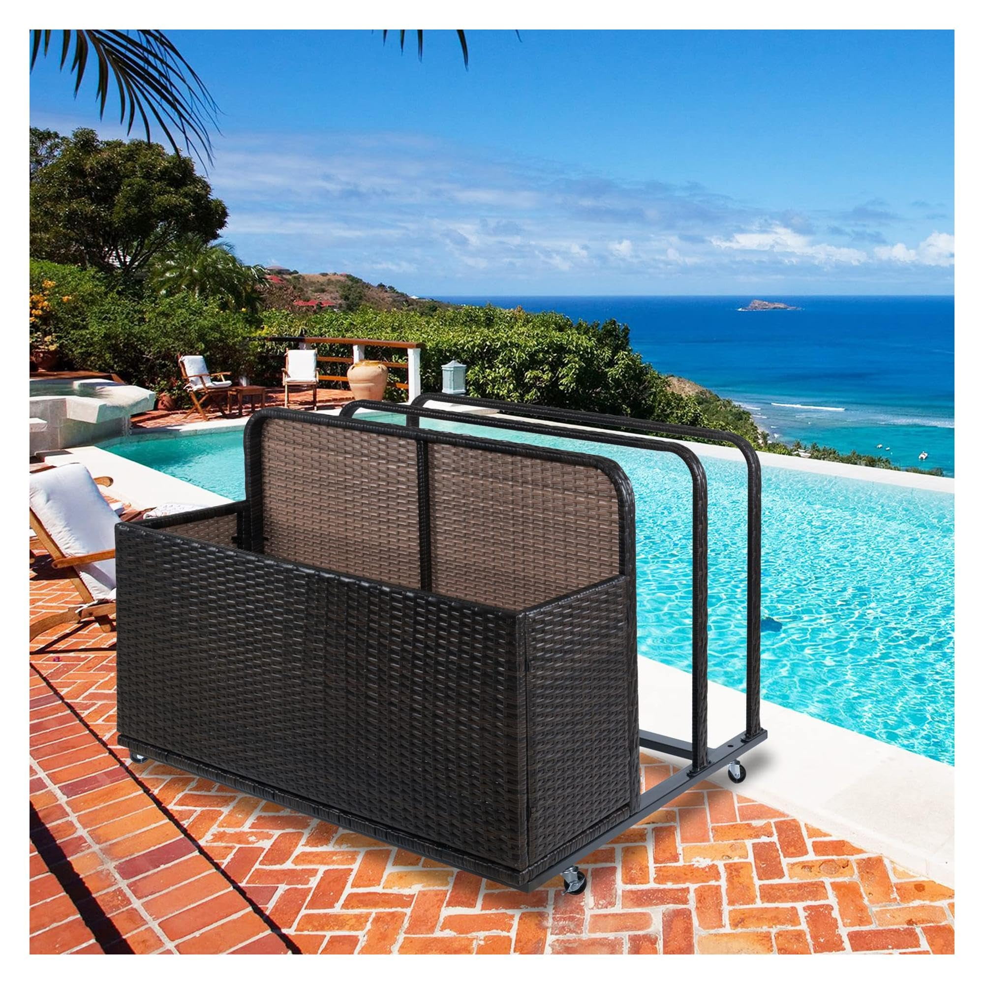 TROPOW Double Layer Pool Float Storage Organizer, Waterproof Float ...