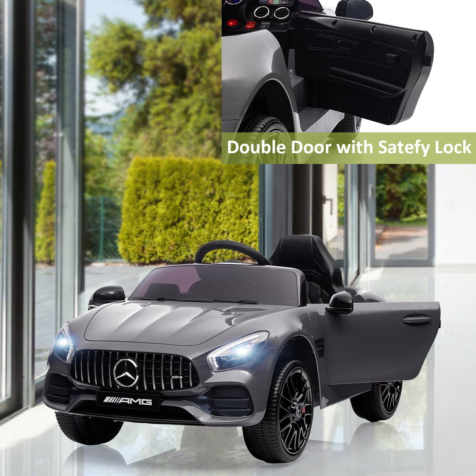 TROPOW Electric Ride On Cars with Remote Control,12V Kids Ride-On Car ...