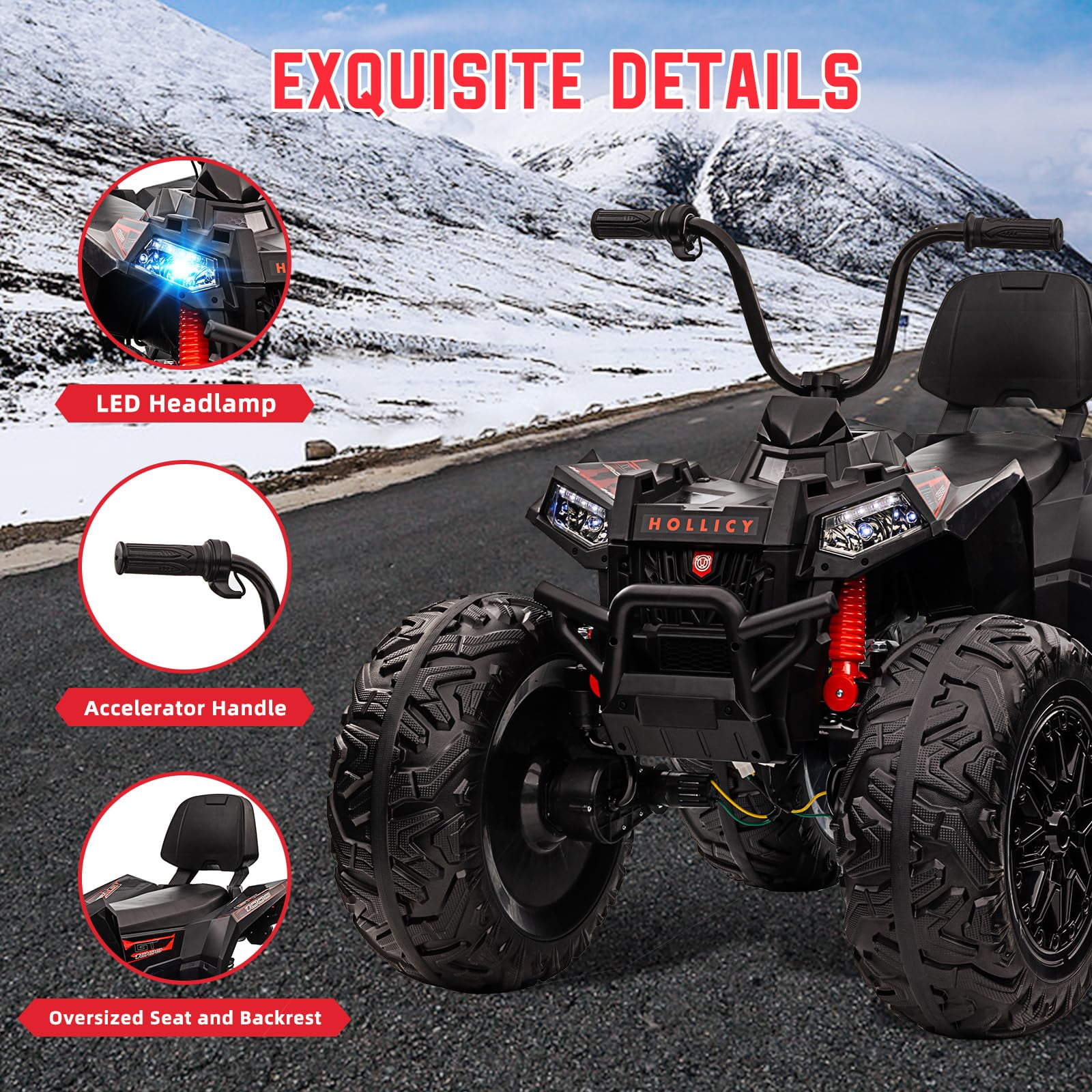 TROPOW Electric Ride On Cars with Remote Control,24V Two-Seater Kids ...