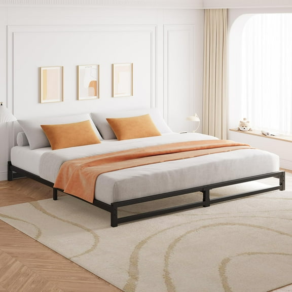 SmartBase Essential Mattress Foundation with Bamboo Slats, Metal ...