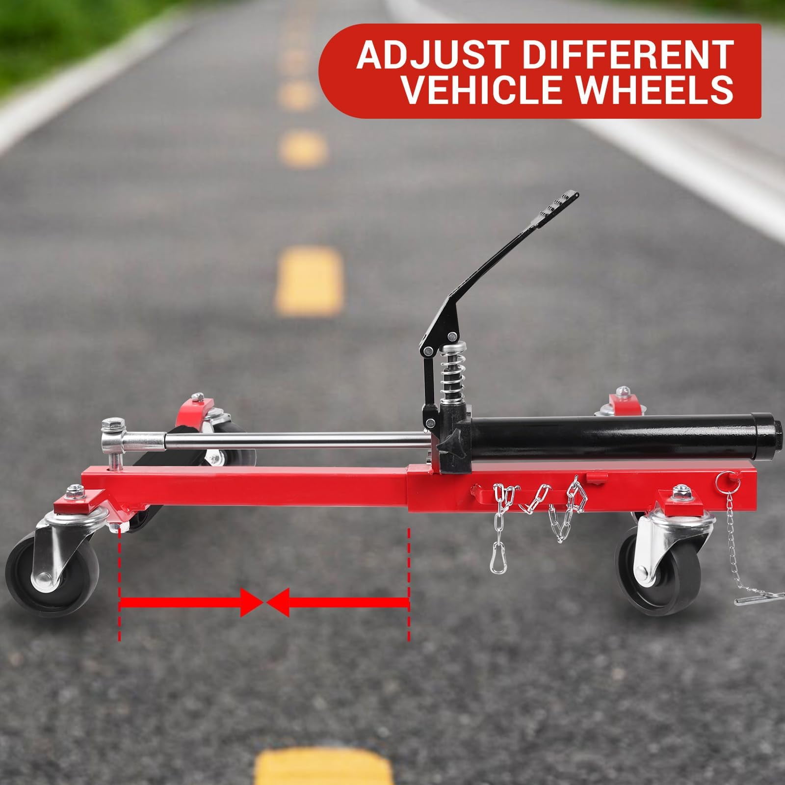 TROPOW Hydraulic Car Dolly Set, 1500 LBS Capacity - Heavy Duty Wheel ...