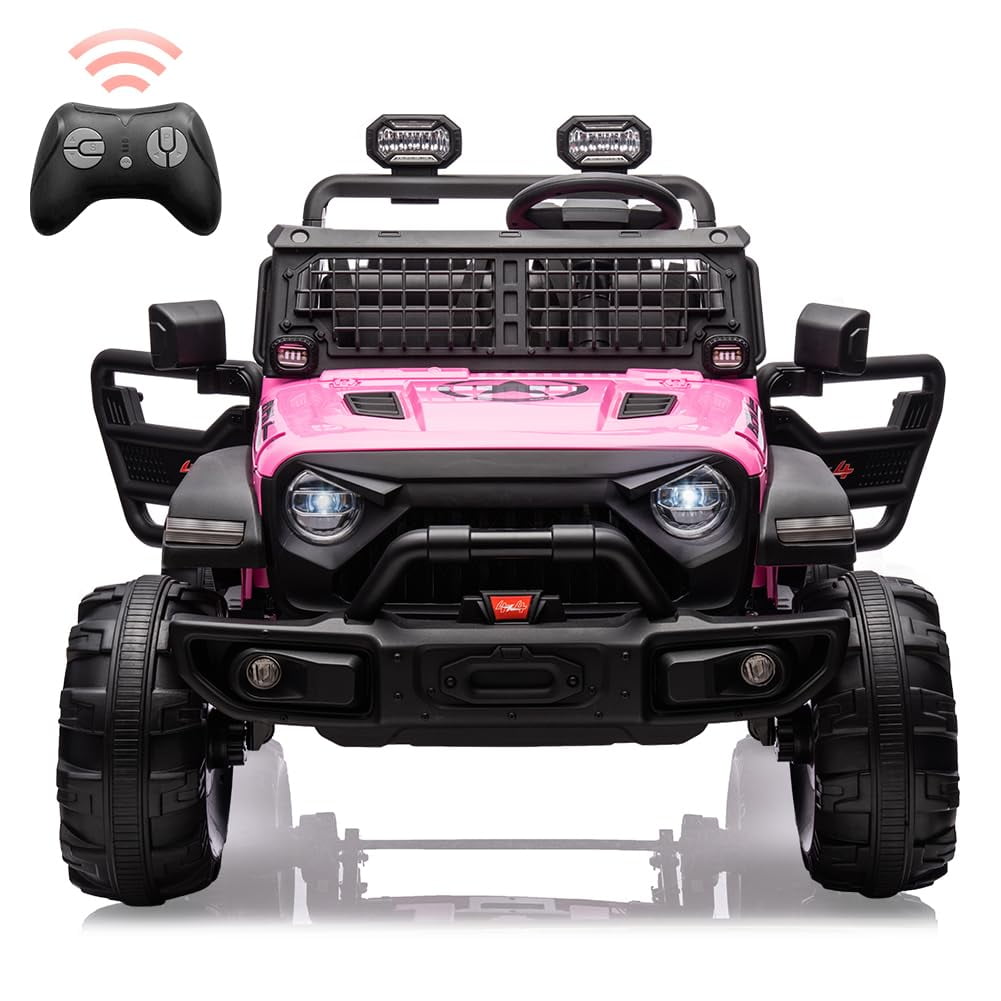 TROPOW Kids Cars Electric Ride On,2 Seaters Kids Ride On Truck with ...