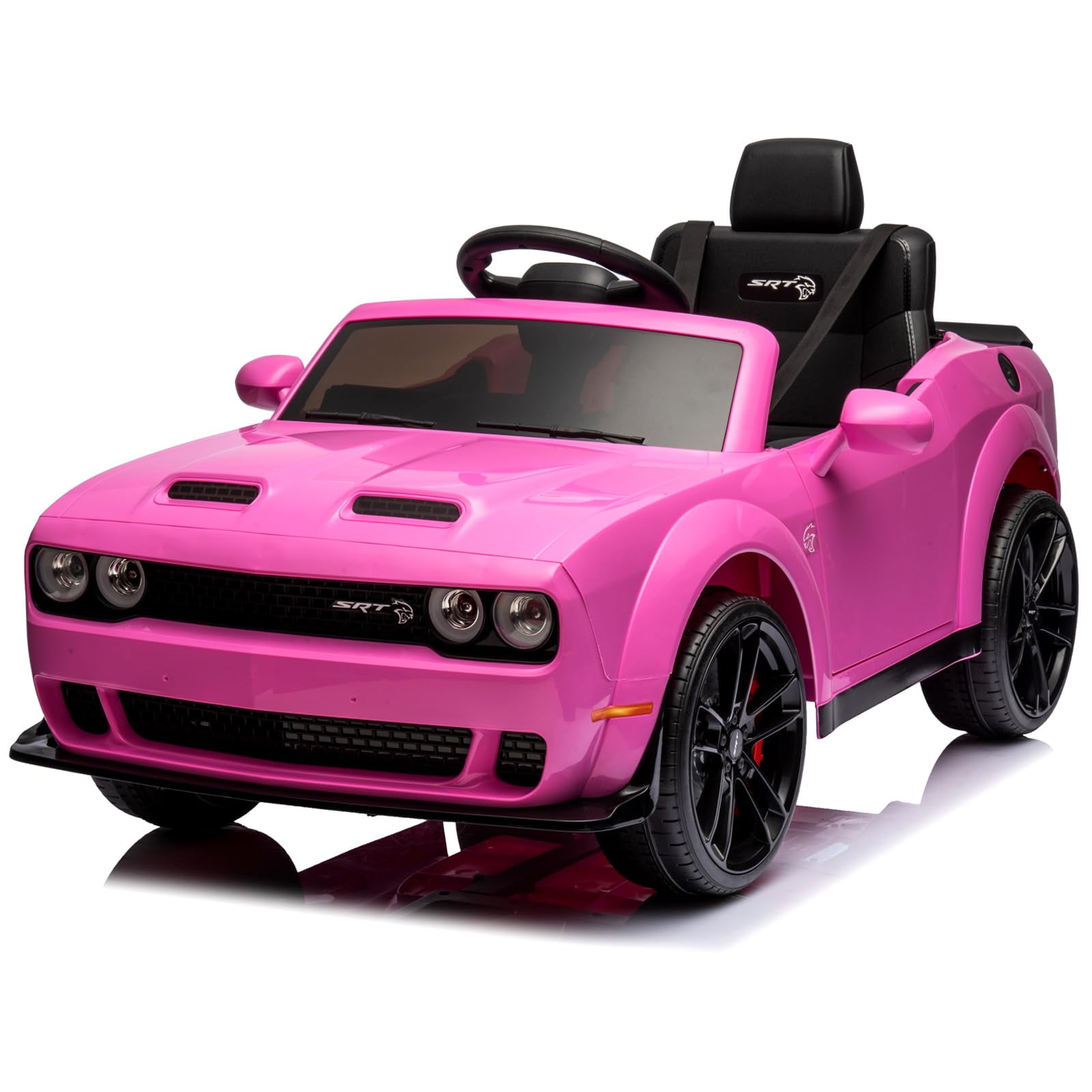 TROPOW Kids Electric Car | Licensed Dodge Challenger Ride-On 12V ...