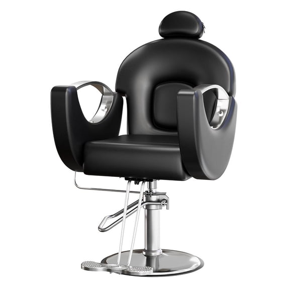 TROPOW Professional Barber Chair with 360° Swivel & Hydraulic Lift ...