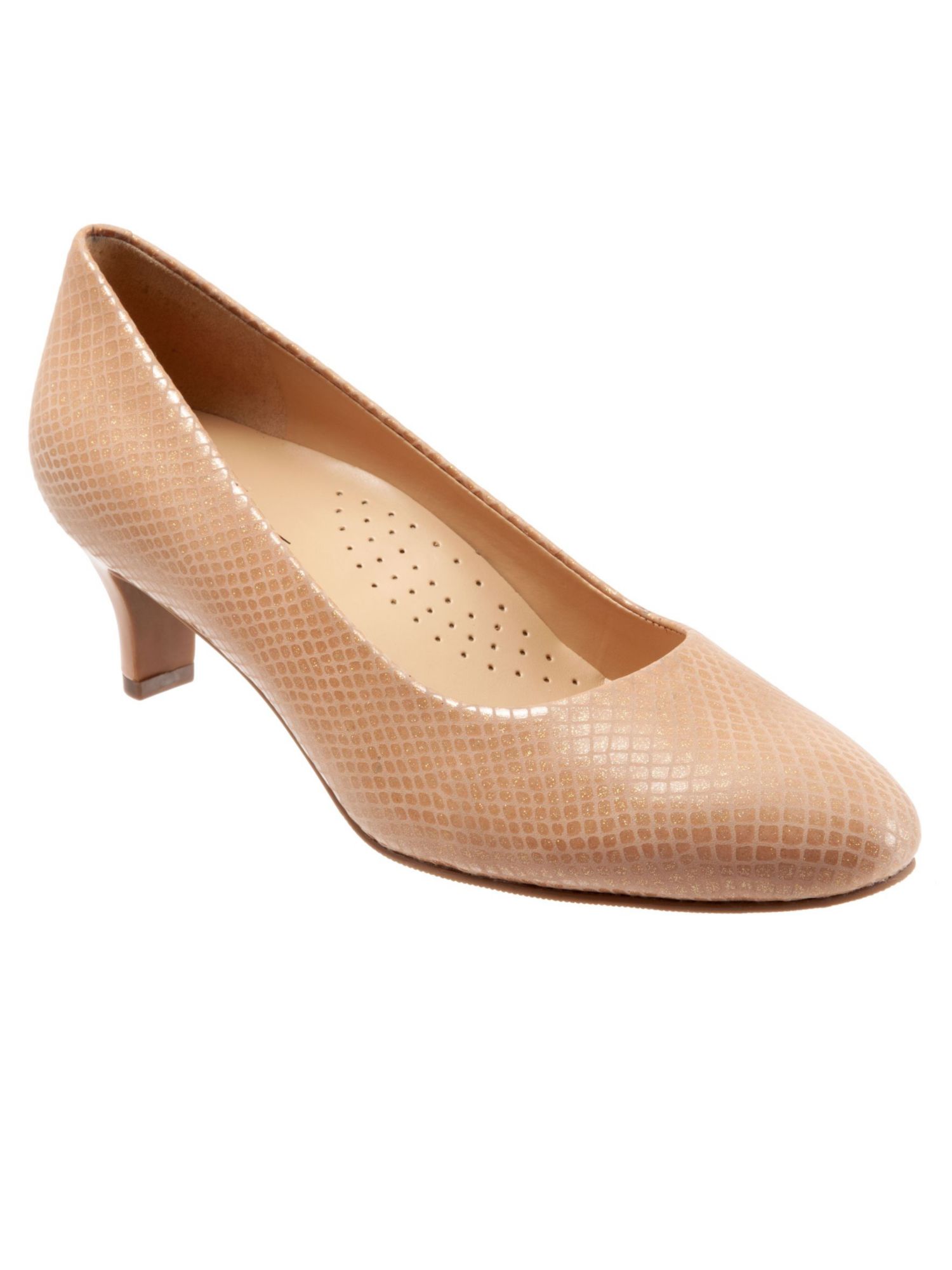 TROTTERS Womens Beige Fishnet Removable Insole Anti-Microbial Upper ...