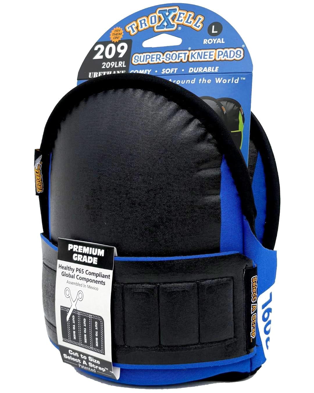TROXELL USA - SuperSoft Royal Blue Kneepads (Large Size/Bagged in Pairs ...