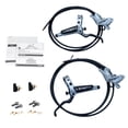 TRP DH-R EVO Silver Disc Brake Set, High-Performance Hydraulic 4-Piston ...