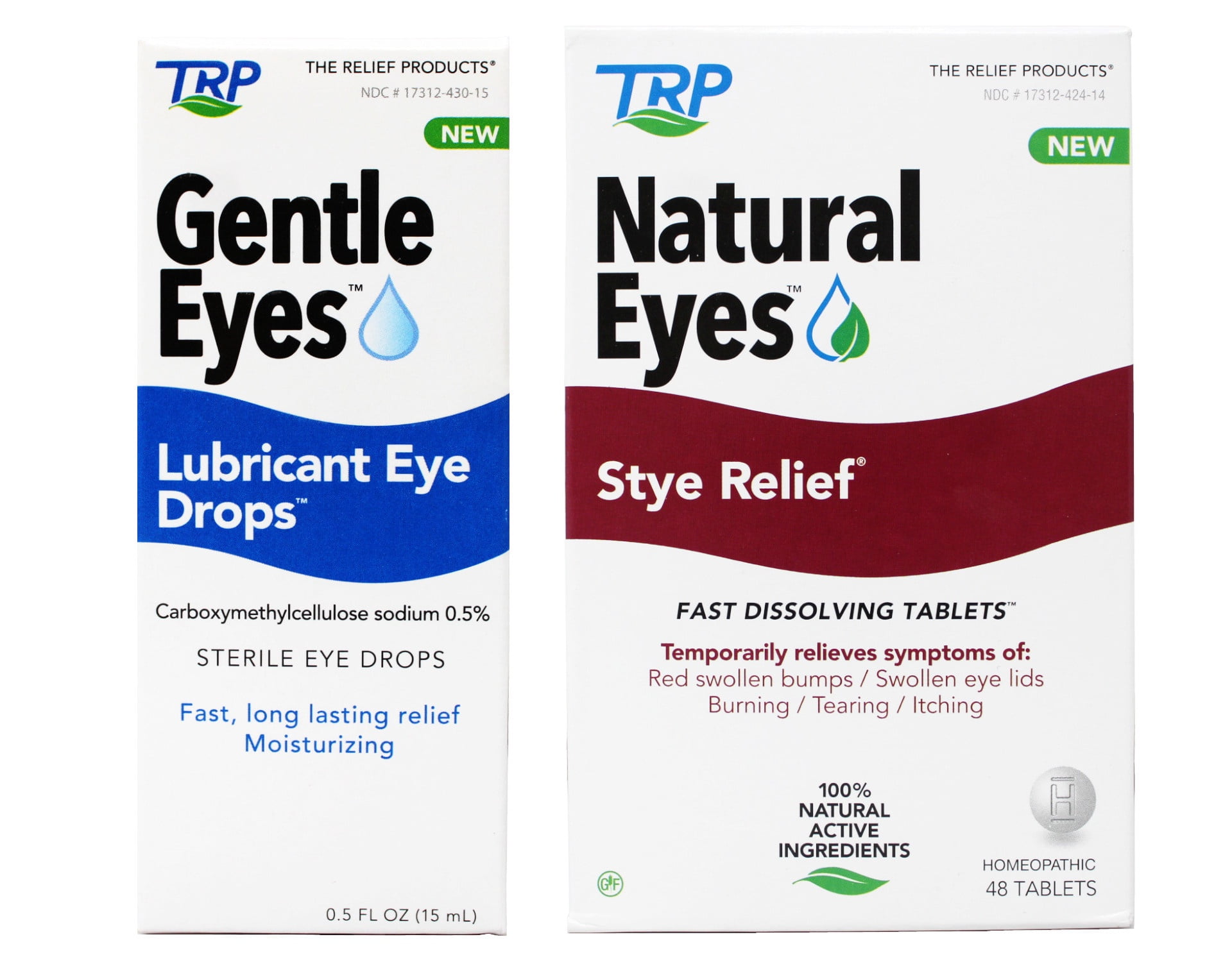 TRP Gentle Eyes Lubricant Eye Drops, Long Lasting Relief, Moisturizing ...