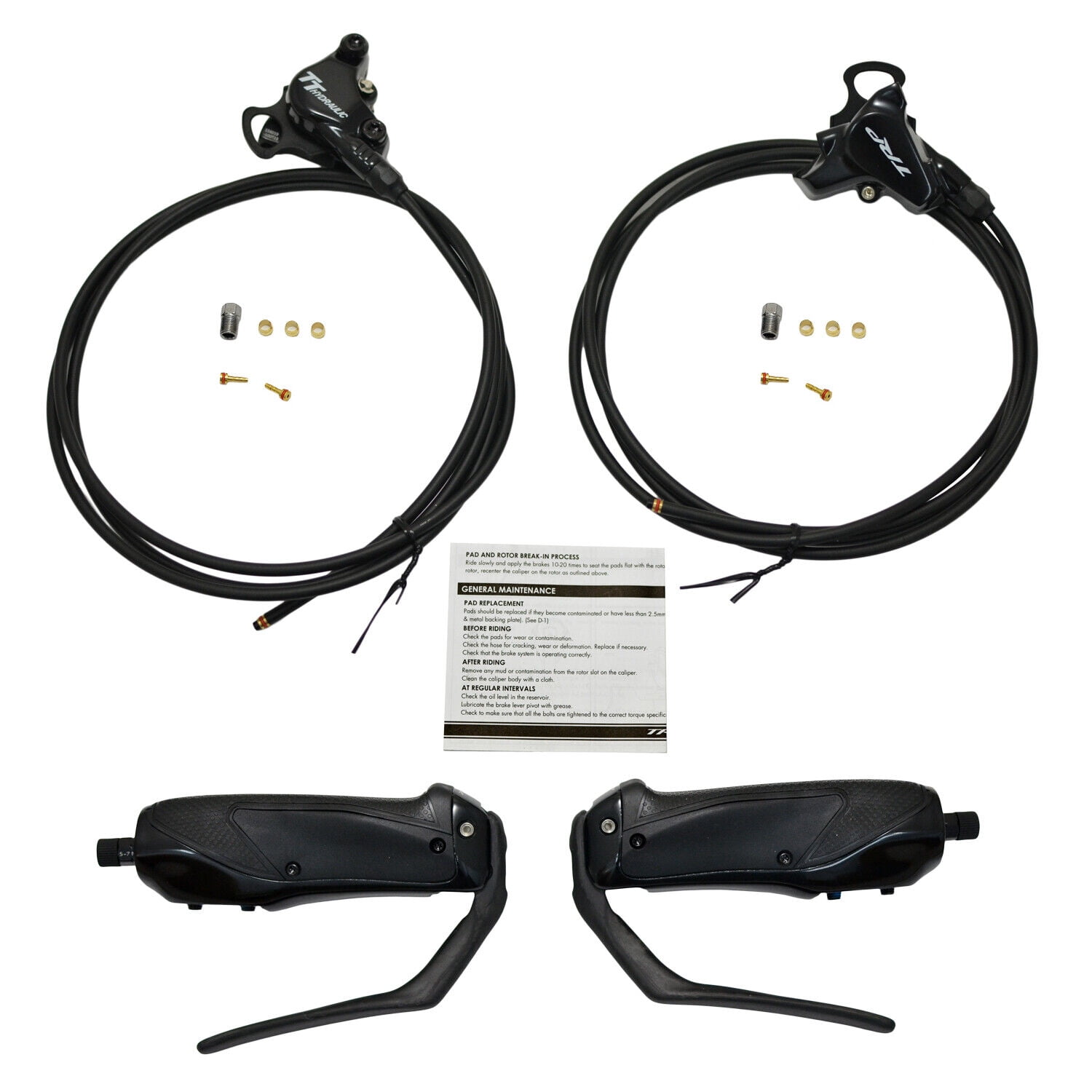 TRP HD-T910 TT Hydraulic Flat Mount Disc Brake Set (Front+Rear) # ...