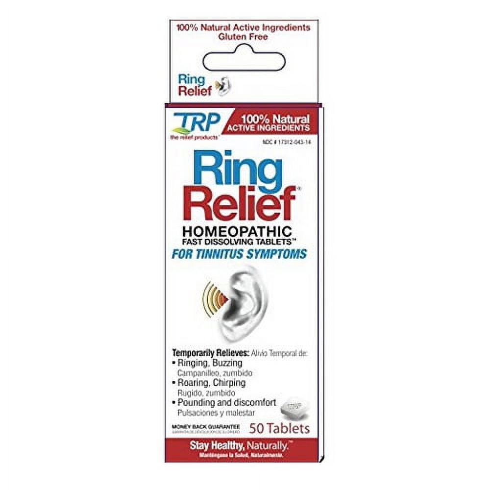 Trp Ring Relief Homeopathic Fast Dissolving Tablets 50 Ea 3 Pack