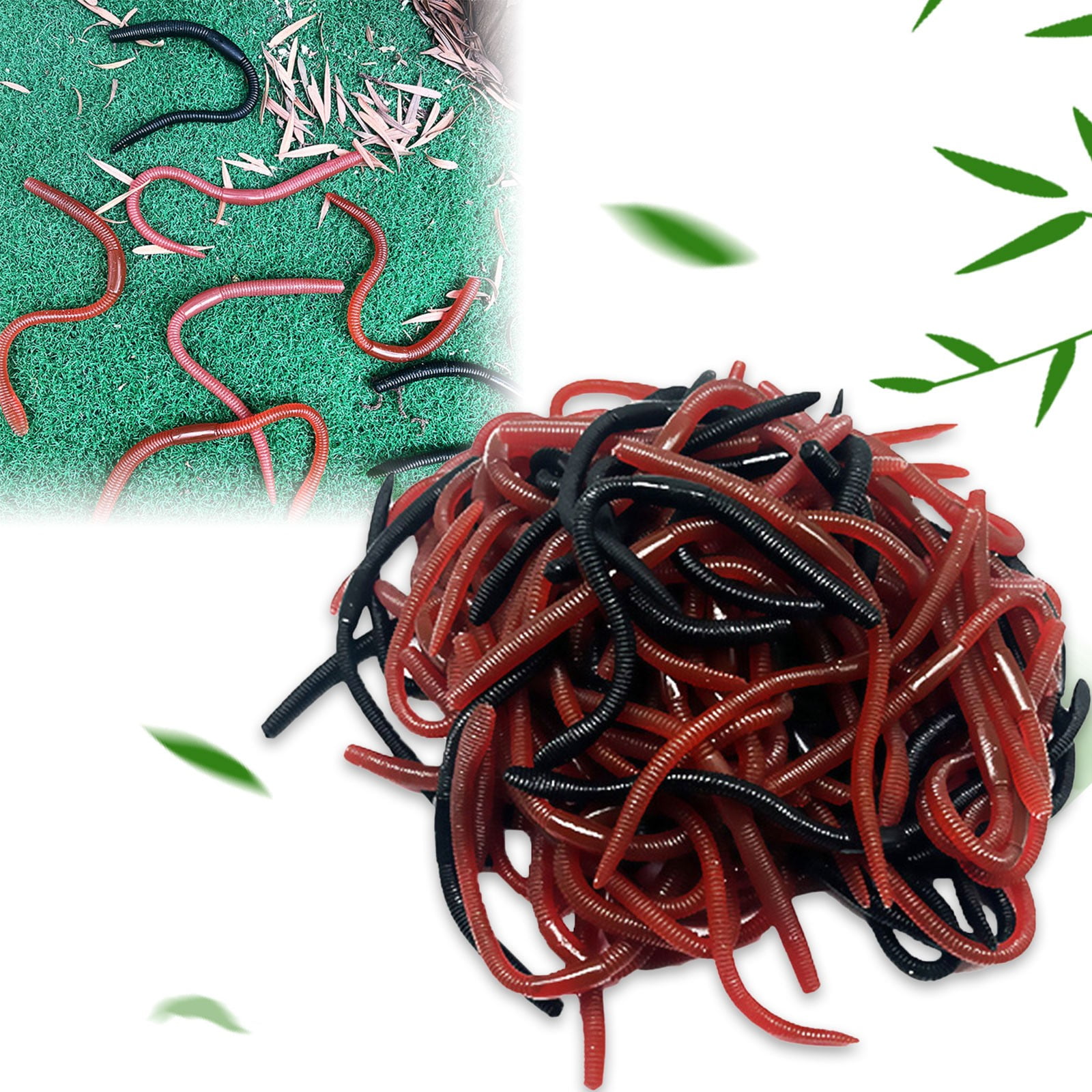 TRP Soft Earthworm Soft Glue Earthworm Trick Props Prank Prank Toy ...