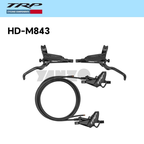 TRP TRAIL EVO HD-M843 4 Pistons Hydraulic Disc Brake Set Front Rear ...