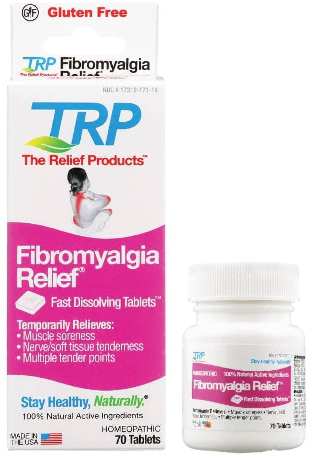 TRP The Relief Products Fibromyalgia Relief Tablets, 70 Count, 3 Pack ...